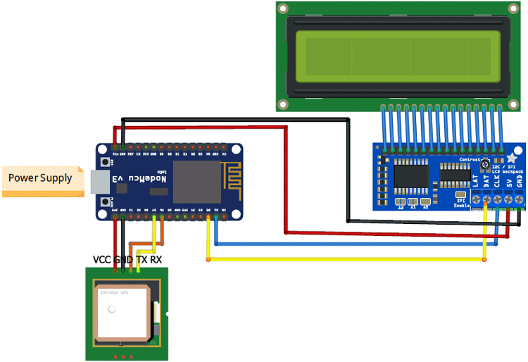 Gps And Gsm Based Vehicle Tracking System Circuit Diagram - Circuit Diagram