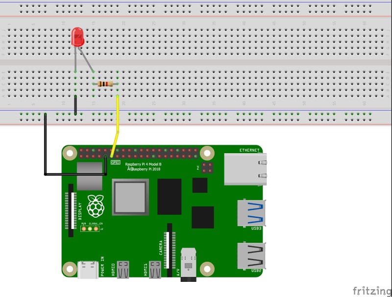 Raspberry Pi Led Schematic - Circuit Diagram