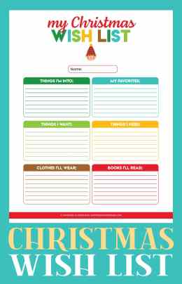 Christmas Wish List Free Printable 2023 Latest Top Most Popular 