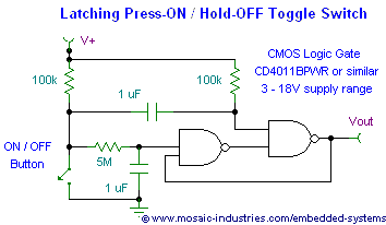Soft Latch Switch Circuit - Circuit Diagram