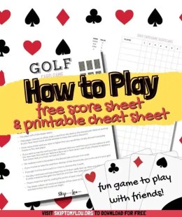 Golf Card Game Skip To My Lou