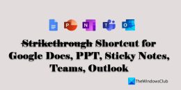 Strikethrough Shortcut For Google Docs PowerPoint Sticky Notes Teams 